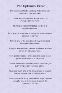The Optimist Creed | Joanne Guidoccio